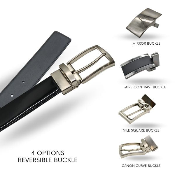 Belts Collection | Men’s Reversible Leather Belts – 2-in-1 Style
