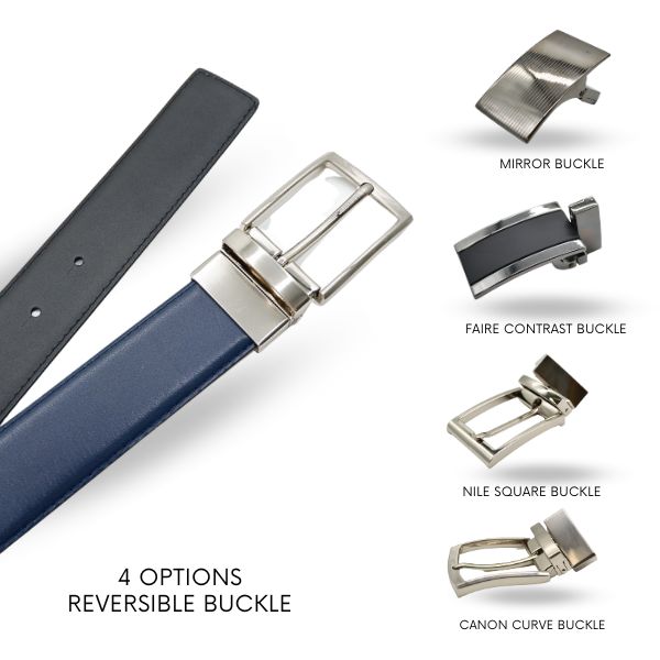 Belts Collection | Men’s Reversible Leather Belts – 2-in-1 Style